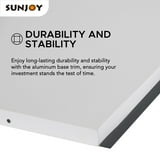 Sunjoy Office Shed for Outdoor, 10'x12.6' She Shed, Backyard Office ...