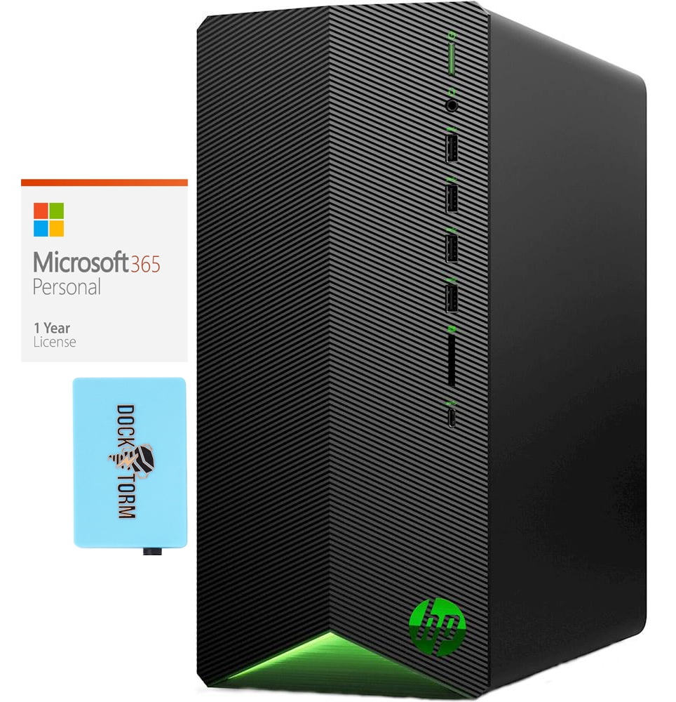 HP Pavilion TG01 Gaming & Entertainment Desktop PC (AMD Ryzen 5 5600G 6 ...