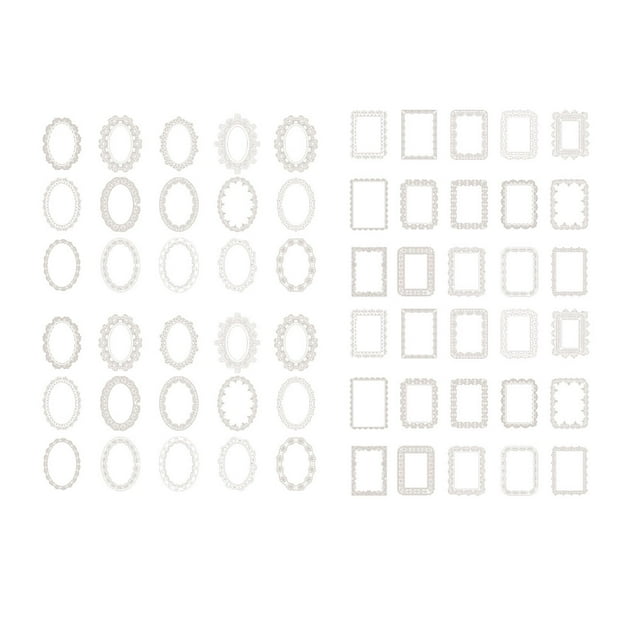 4 packs transparent lace sticker Wrap Lace pattern scrapbook decoration ...