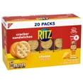 RITZ Cheese Sandwich Crackers, Lunch Snacks, 20 Snack Packs (6 Crackers ...