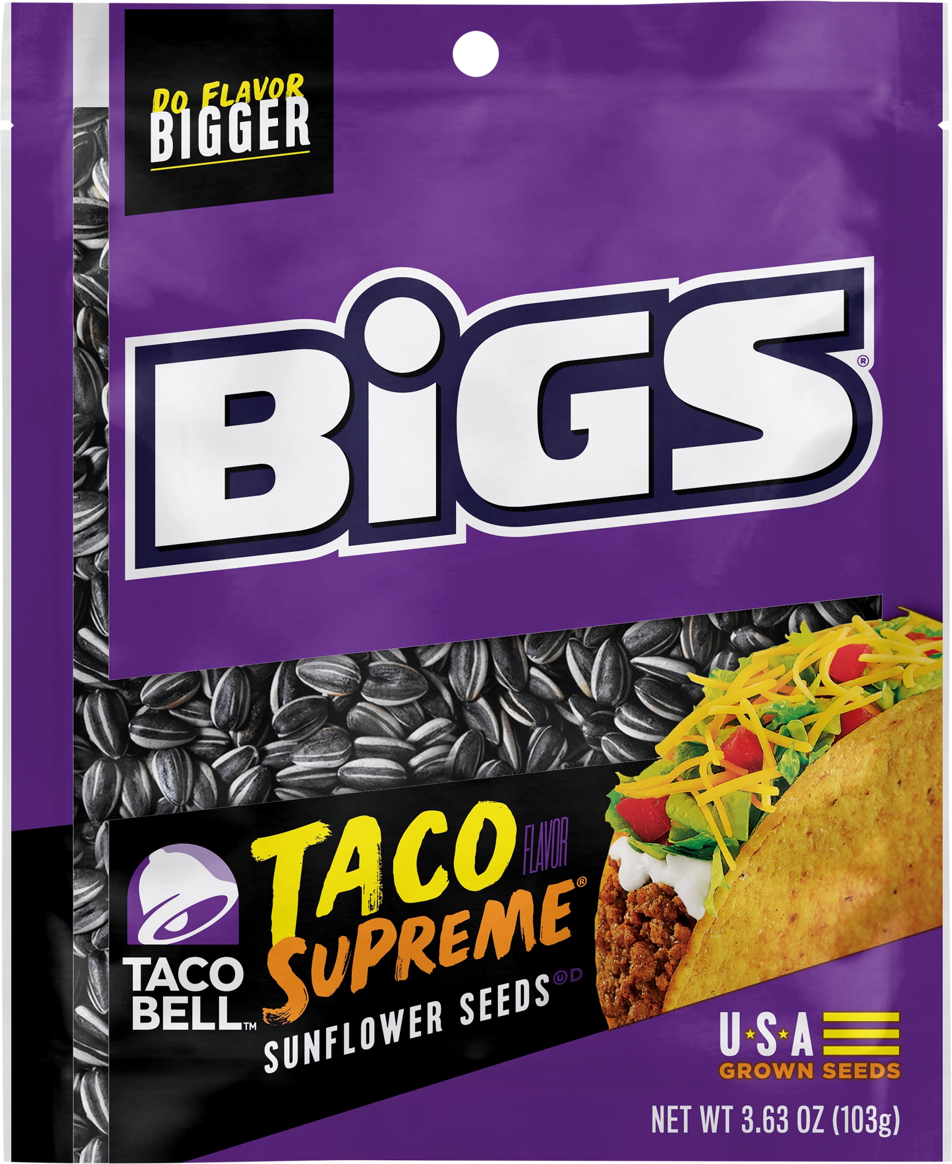 Bigs Taco Bell "Taco Supreme" Sunflower Seeds - Walmart.com