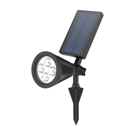Solar Spotlights, 2-in-1 Colored Rgb Led Wall/ground Land-scape Solar ...