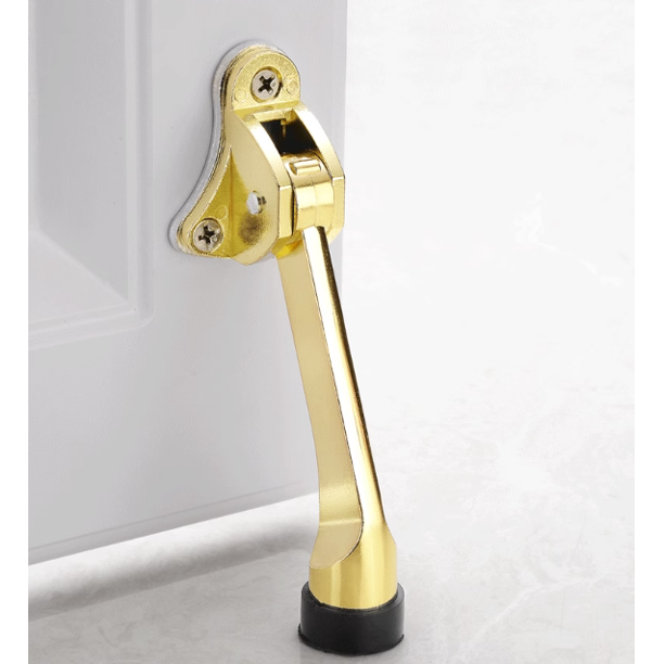 Gold 2 Pieces Door Stops, Zinc Alloy Door Stops, Door Stops, With Soft ...