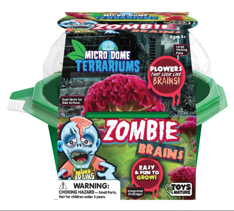 Toys By Nature - Zombie Brains - Indoor Micro-Gardening Kit - Walmart.com