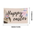 Easter Decoration Backdrop Cloth Colorful Egg Bunny Pattern Photography ...