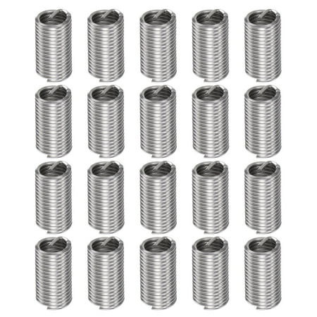 Uxcell 20 Pack 1/2 13 UNC 3D 38.1mm 304 Stainless Steel Helical Wire ...