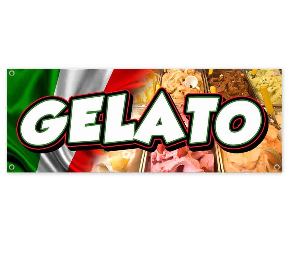 Gelato 13 oz Vinyl Banner With Metal Grommets - Walmart.com