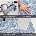 Bathroom Rugs Non Slip Washable - Math pattern blue Kitchen Mats for ...