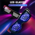 Meterk LED Glasses Customizable BT LED Glasses Colorful Light Glow ...