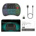 Rii X8 Mini Wireless Keyboard, RGB Backlit, Touchpad, Compact QWERTY ...