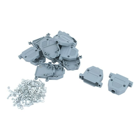Serial Port D-Sub DB25 Connector Kits Plastic Hood Cover Housing Shell ...