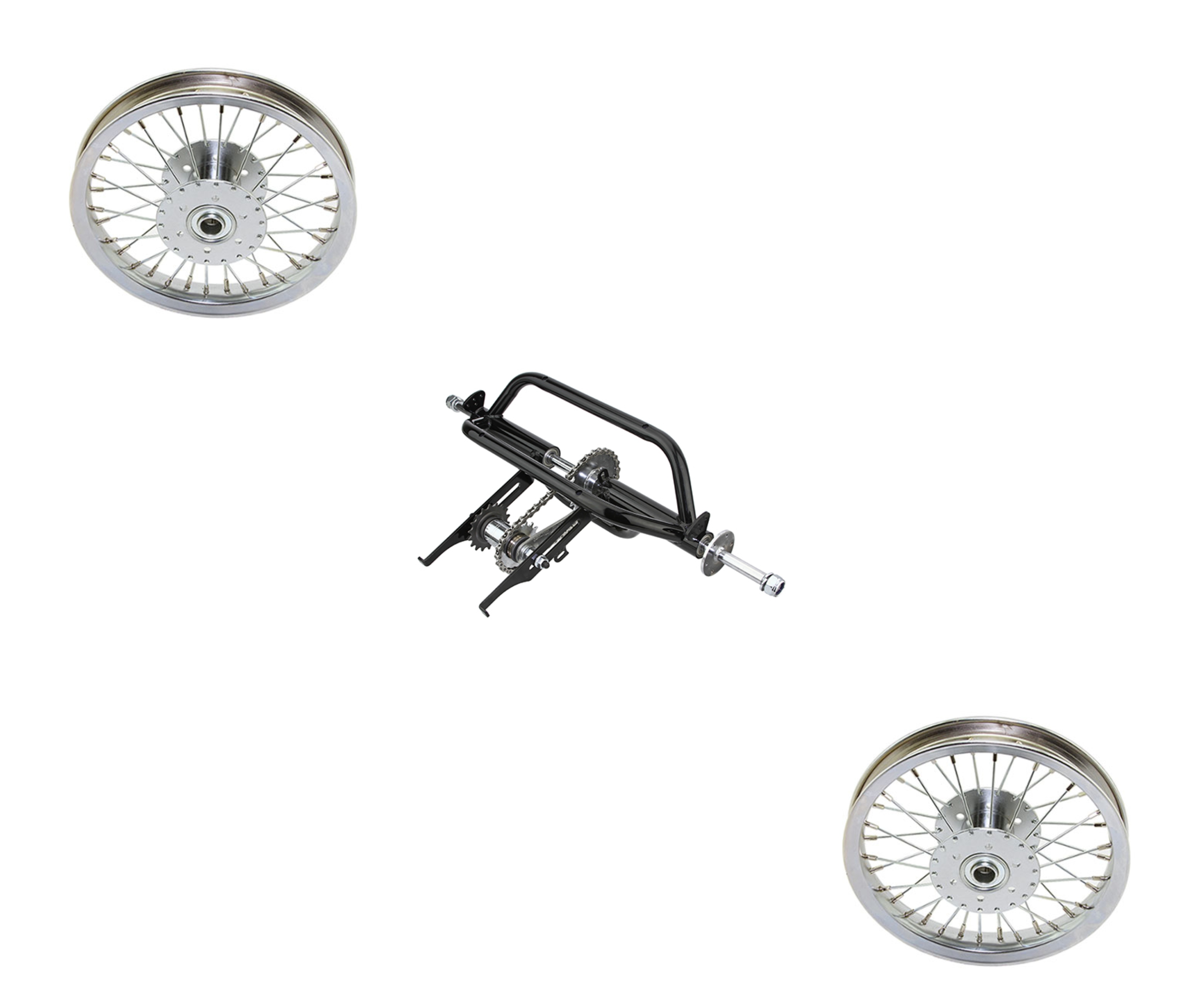 Black Trike Conversion Kit For 12 Inch Bicycle Comes With Two 12 Inch Black Trike Conversion Kit For 12 Inch Bicycle Comes With Two 12 Inch