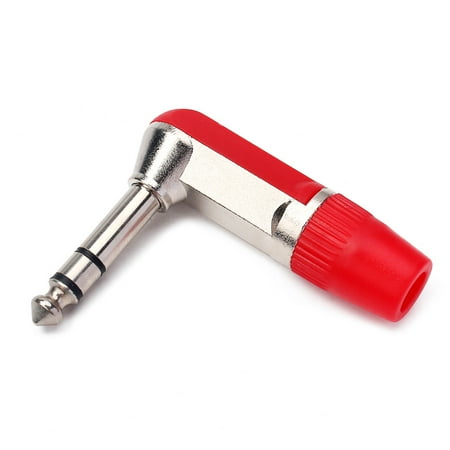 6.3mm Audio Cable Plug Metal Guitar Red Dual Channel Plug Musical ...