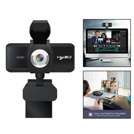 Web Camera, with & Privacy Cover, USB Computer Camera, Plug ...