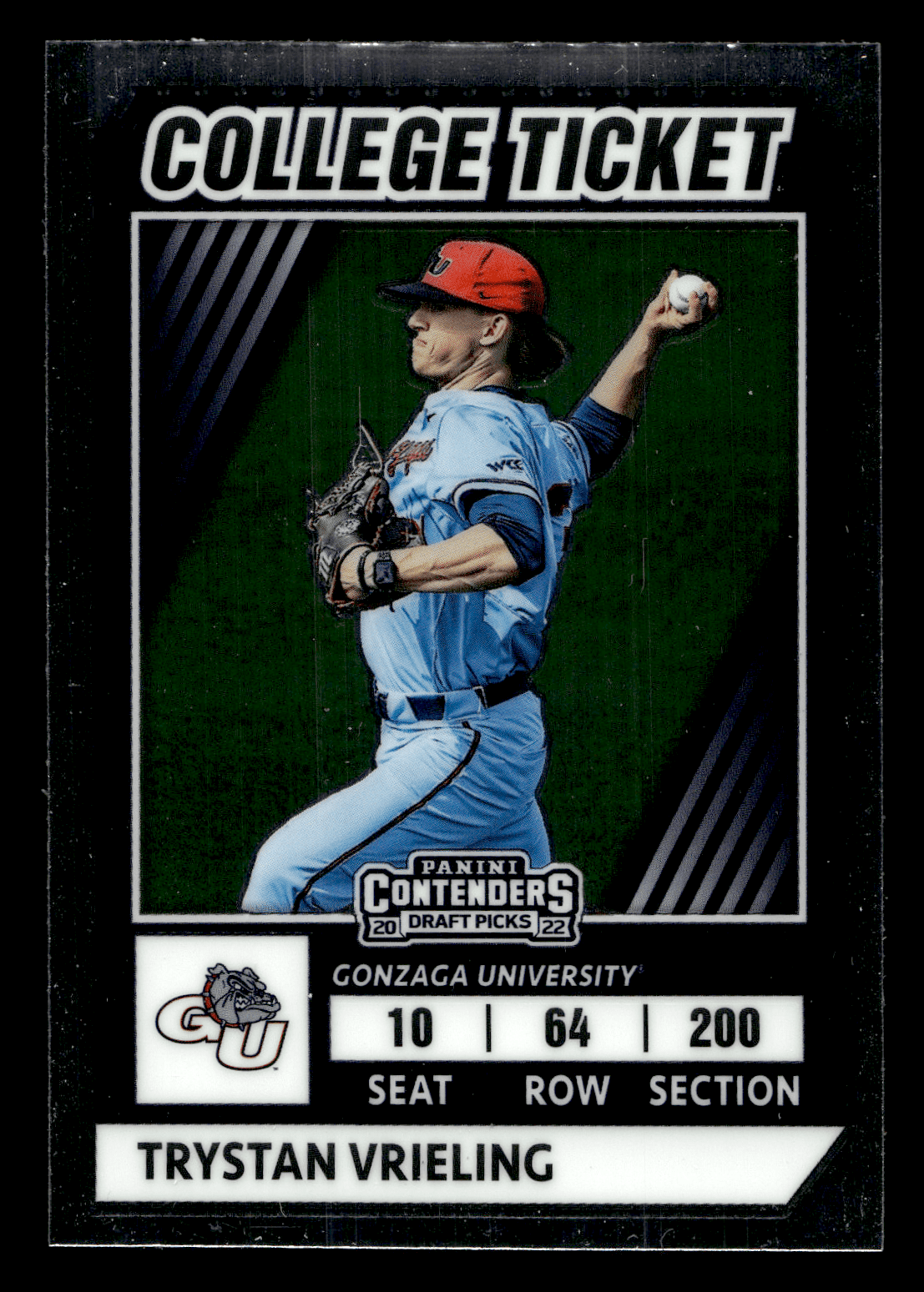 2022 Panini Contenders Draft Picks College Ticket Trystan Vrieling #CTO ...