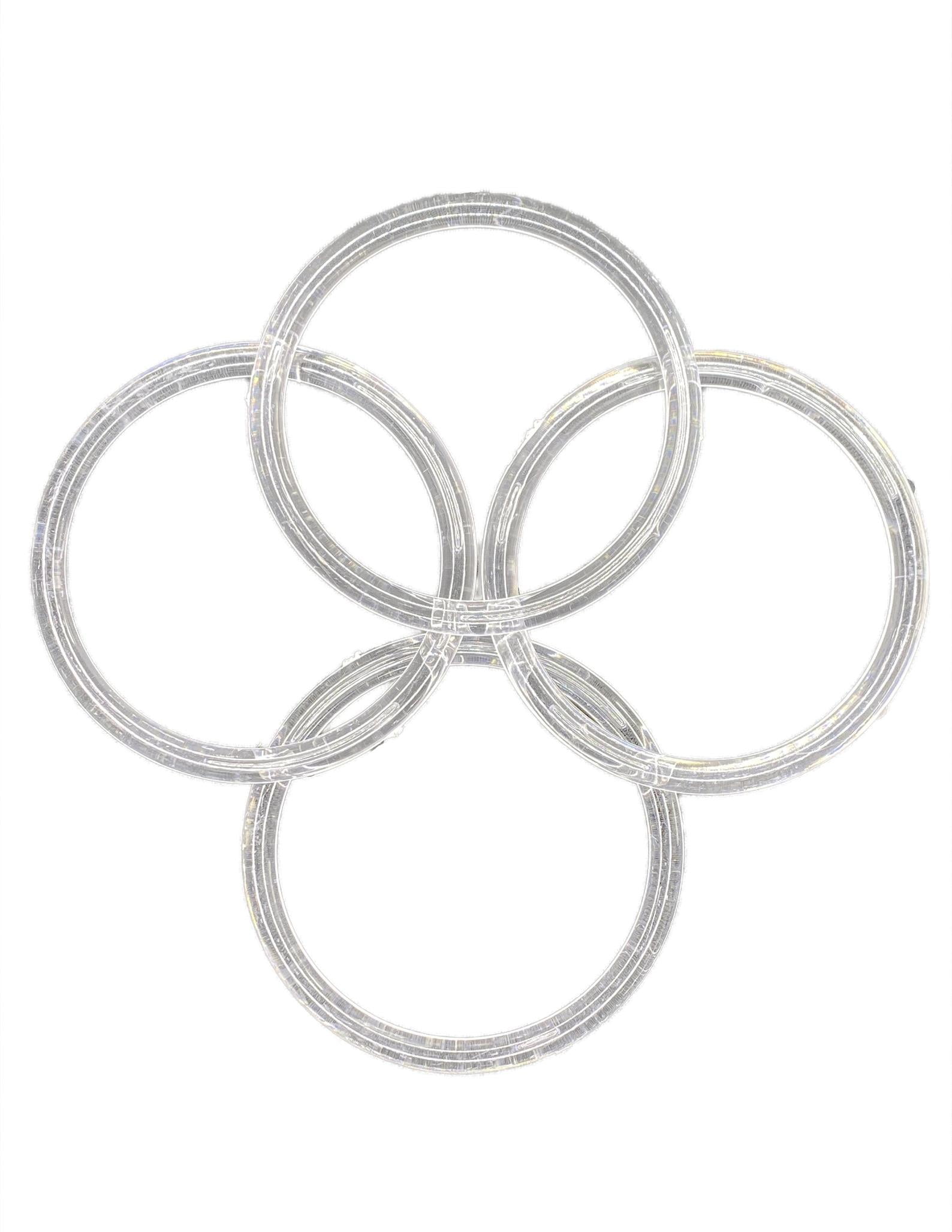 Clear Plastic Rings 12 Pieces - for Arts & Crafts and DIY's - Walmart.com