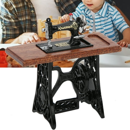 Peahefy 1:12 Scales Sewing Machine Vintage Sewing Machine Mini ...
