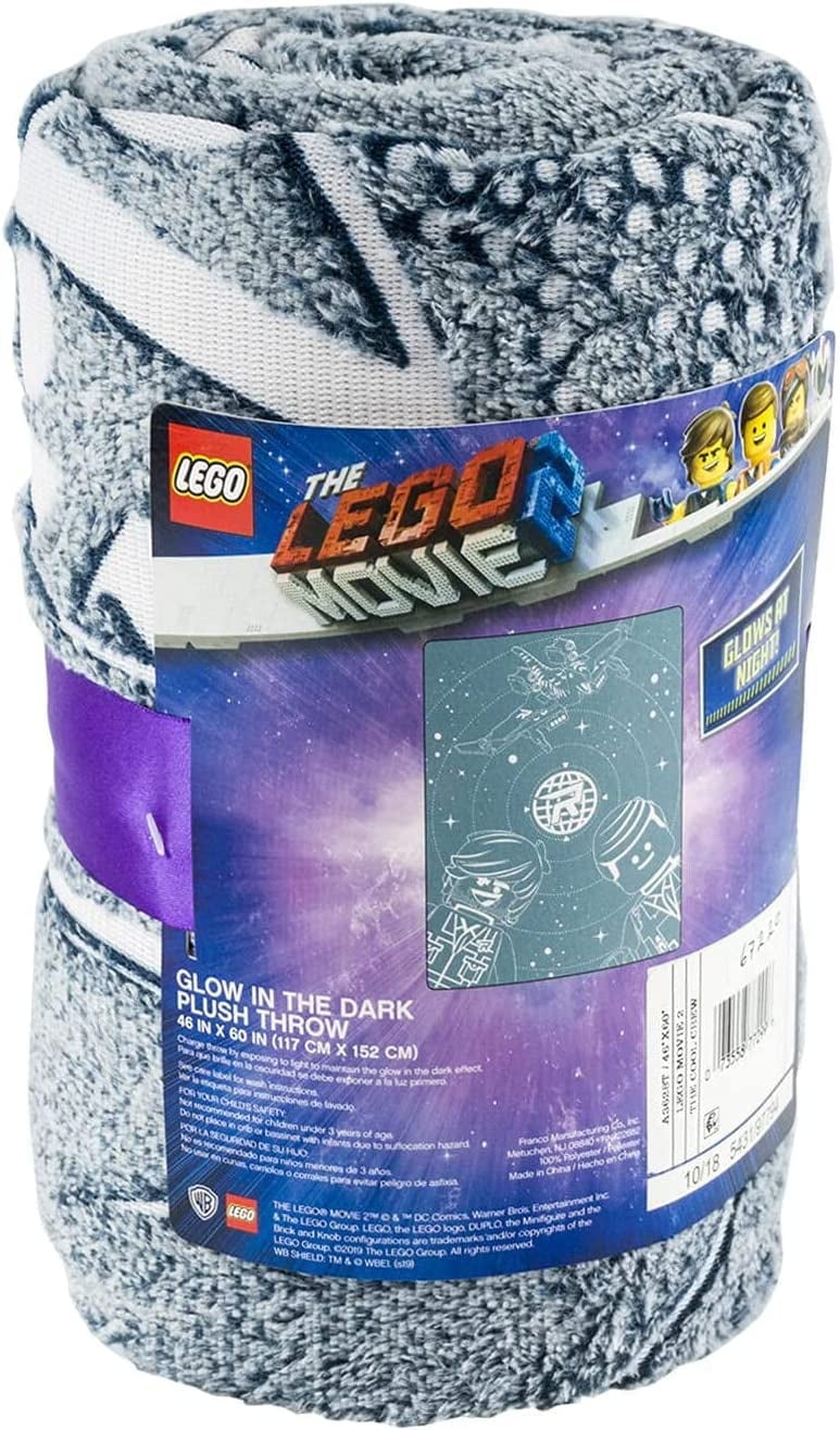 Lego Movie Glow in The Dark Plush Throw - Walmart.com