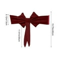 Aufmer 1 Pcs Stretch Chair Bow Decorations, Polyester Holiday Party ...