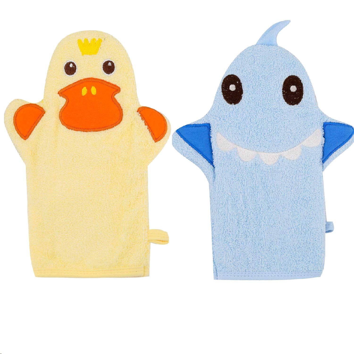 2Pcs Baby Bath Mitt Kids Bath Towel Washcloths，Baby BathToys Bath ...