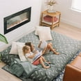 CordaRoy's Chenille Convertible Bean Bag Chair, Queen Classic, Navy ...