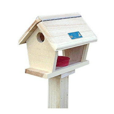 Perky-Pet Brown Wood Tin Jay Wild Bird Feeder - 2 lb Capacity - Walmart.com