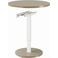 bilbil Round Pneumatic Adjustable Standing Desk, Space-Saving Circular ...