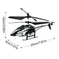 Remote Control Helicopter, 3.5 CH Altitude Hold RC Helicopters w/Gyro for Beginner, LED Light ...