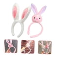 BESTYASH 2Pcs Rabbit Ears Headband Assorted Color Photo Prop for Women ...