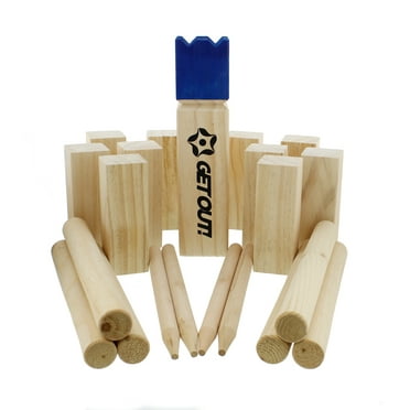 A11N Kubb Viking Chess Lawn Game - Premium Yard Game Set with Tote Bag - Walmart.com