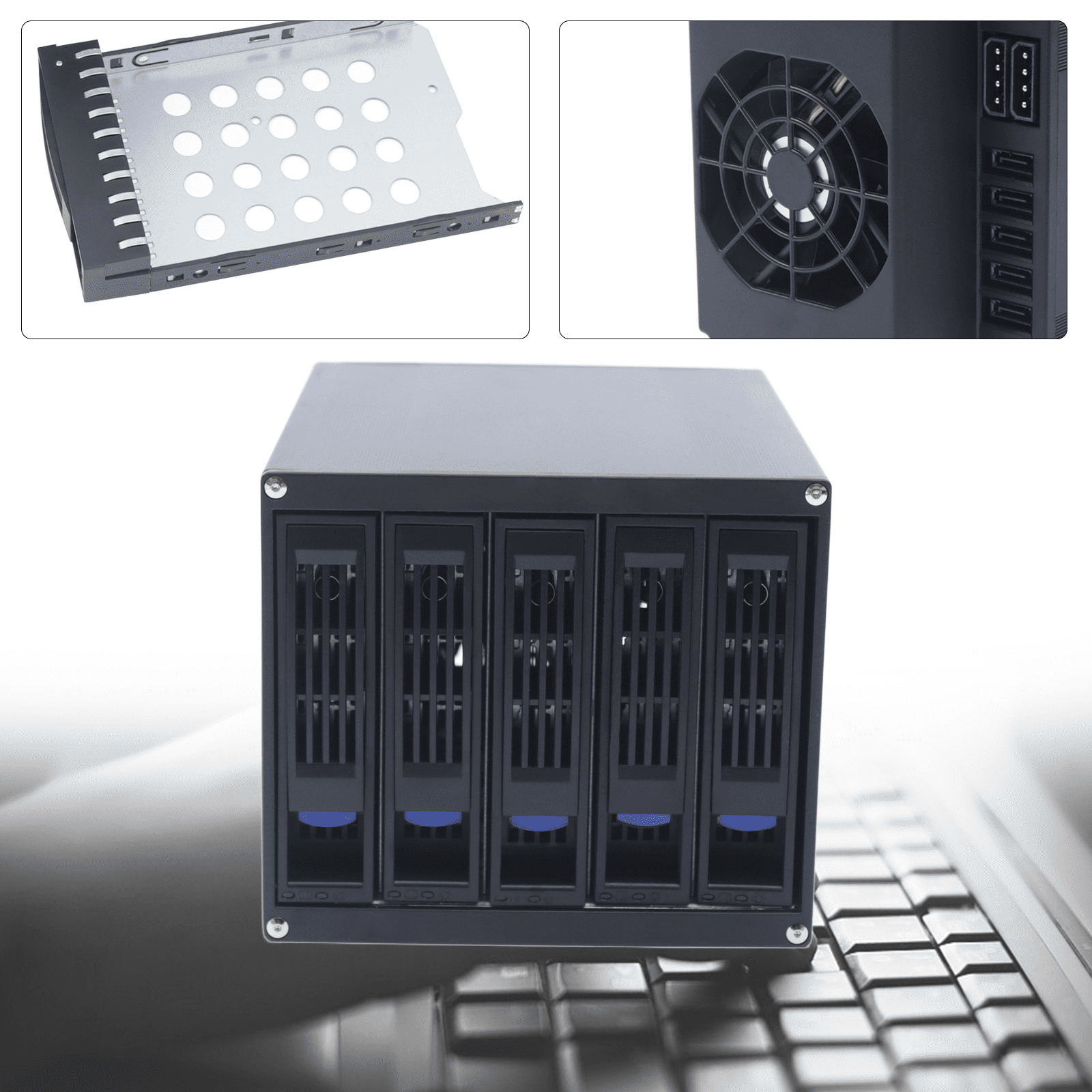 Hard Drive Enclosure Internal 5 Hot Swap Bay Mobile Rack for 5 x SATA 3 ... Hard Drive Enclosure Internal 5 Hot Swap Bay Mobile Rack for 5 x SATA 3 ...