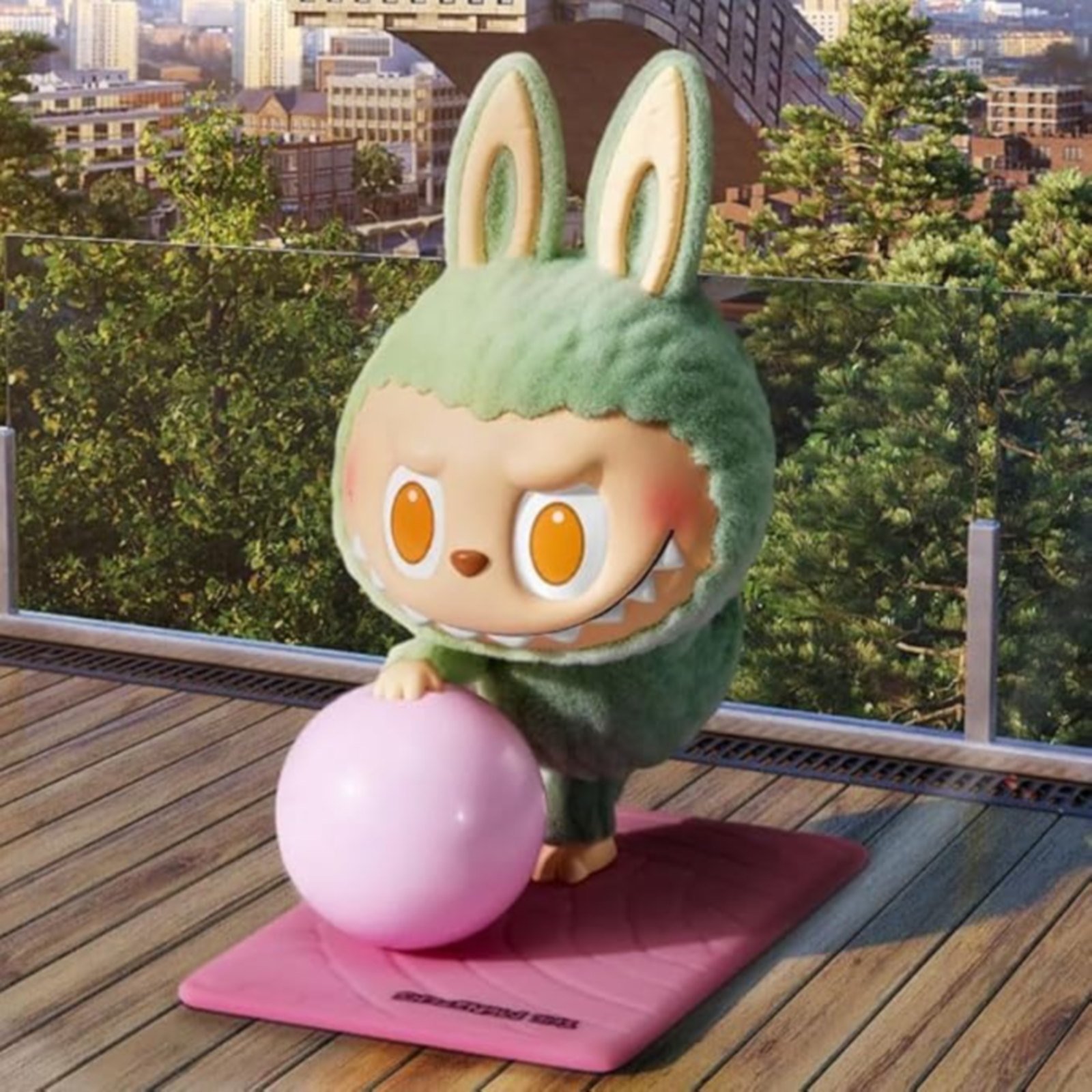 POP MART LABUBU Lazy Yoga Figures The Monsters Exciting Macaron Design POP MART LABUBU Lazy Yoga Figures The Monsters Exciting Macaron Design