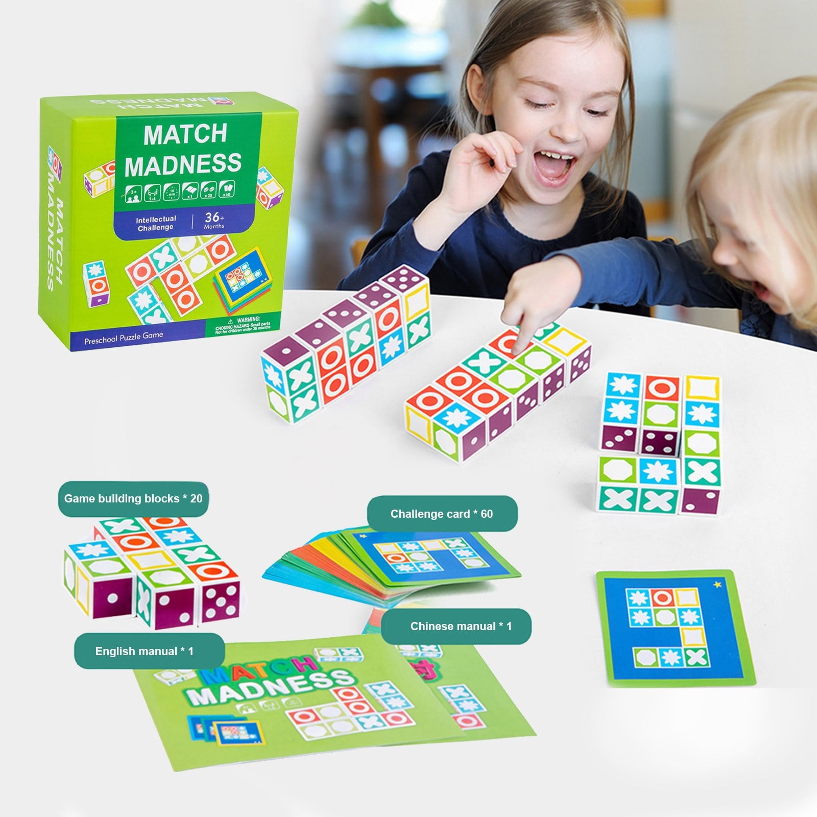 Gift for Kids Match Madness,Pattern Matching Puzzle Game,Matchs Game ...