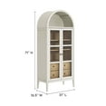 Modway Nolan Modern Wooden Display Cabinet with Shelves and Doors for ...