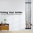 Vertical Fishing Rod Rack, Fishing Pole Holder Wall Mount Fishing Pole ...