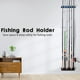 Vertical Fishing Rod Rack, Fishing Pole Holder Wall Mount Fishing Pole ...