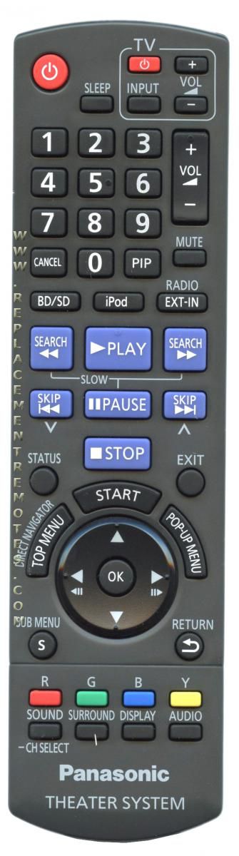 Panasonic N2QAKB000092 (p/n: N2QAKB000092) Home Theater System Remote ...