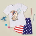 CAICJ98 Toddler Boy Outfit American Flag T-Shirt and Gingham Stars ...