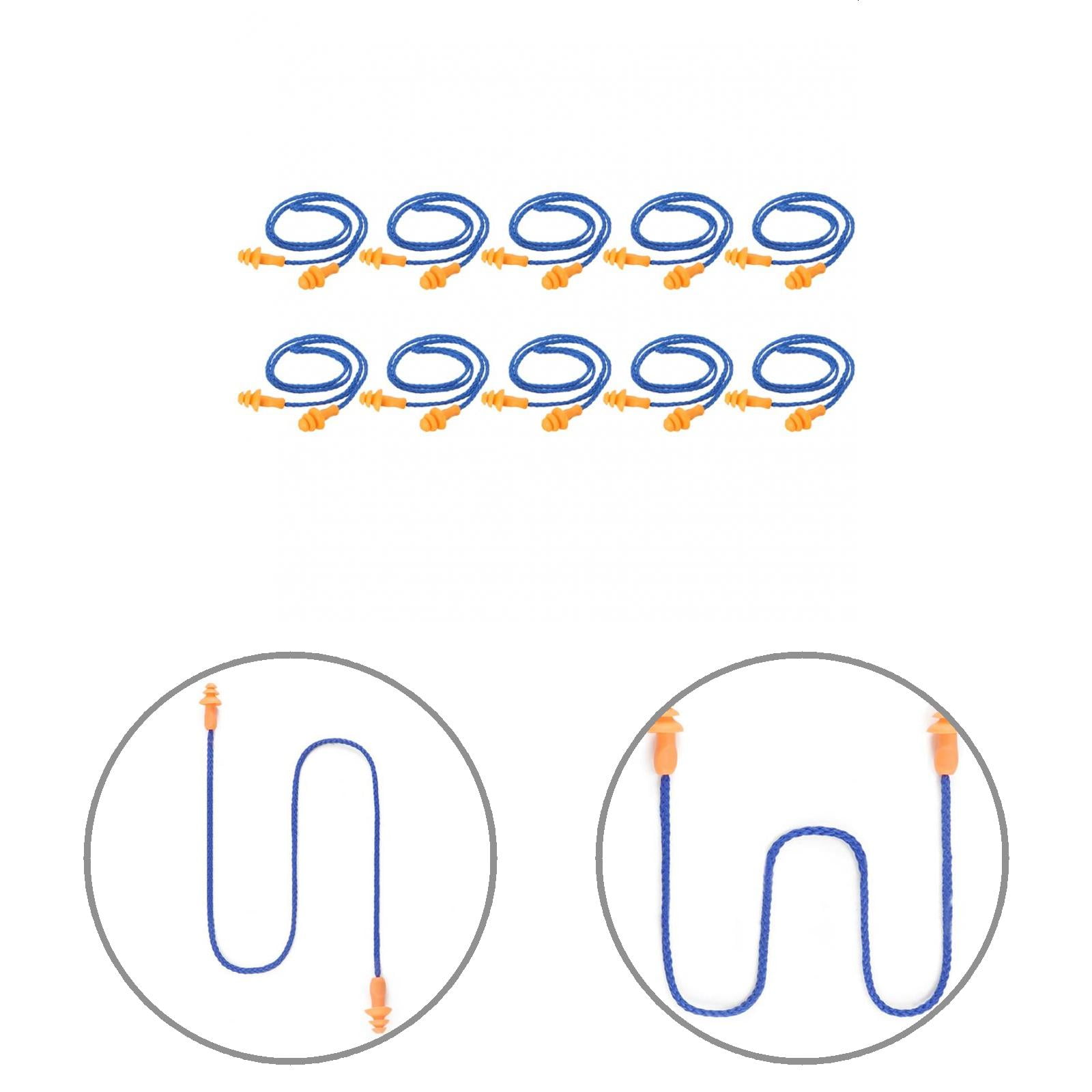 Click here for Unbranded 10pcs Soft Silicone Corded Ear Plugs Noi... prices