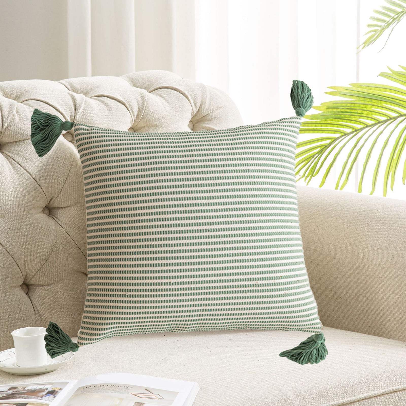 Click here for Egnmcr New Indian Pillowcase With Loop Velvet Tass... prices