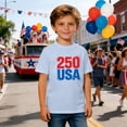 250Th Anniversary Boys Summer Graphic T Shirt Casual Cartoon Print Soft ...