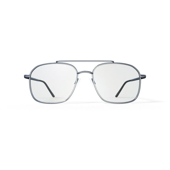 Walmart Men's FM14097 Square Prescription Eyeglasses with Case, Brown ...