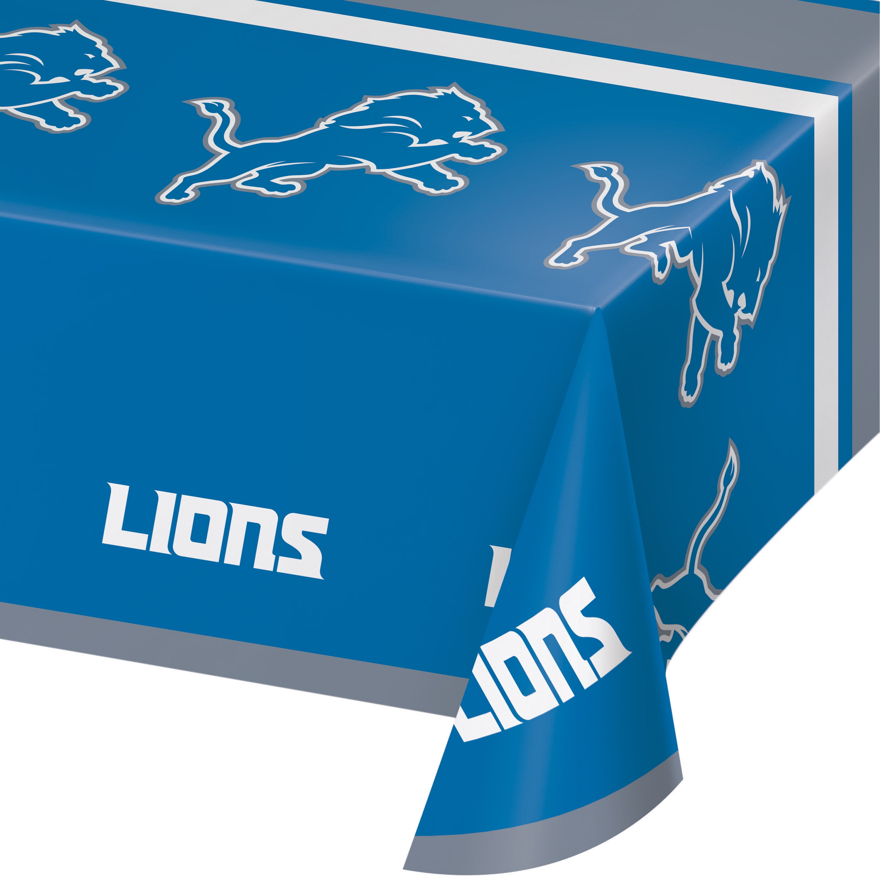 Detroit Lions Plastic Tablecloths, 3 Count - Walmart.com