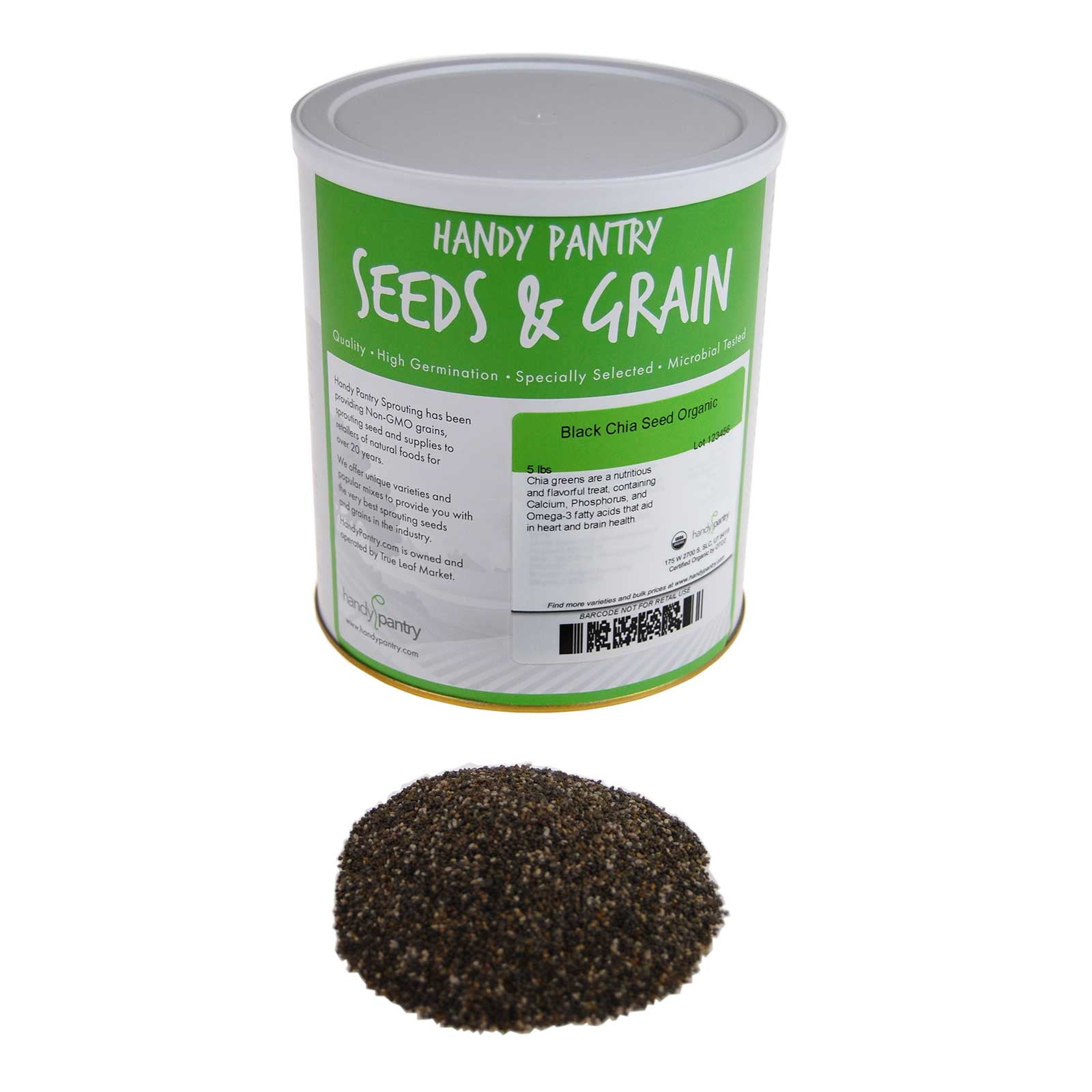 Organic Chia Seeds - 4.5 Lbs - Black Chia Sprouting Seeds For Growing ... Organic Chia Seeds - 4.5 Lbs - Black Chia Sprouting Seeds For Growing ...