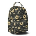 No Boundaries Women's Dome Backpack, Black Sunflower - Walmart.com