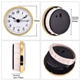 70MM Clock Inserts Weight Approx.80g Quartz Clock Inserts Silvery Trim ...
