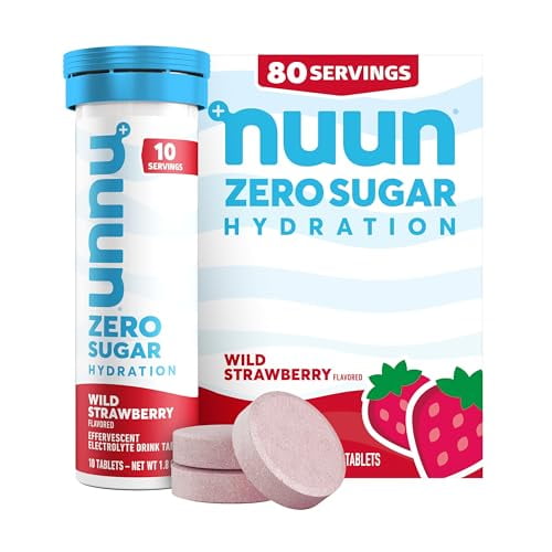 Tabletas de electrolitos de hidratación Nuun Zero Sugar: sodio, potasio ...