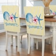 6 Pack Starfish Shell Chair Back Covers Summer Pink Floral Yellow ...