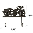 Rustic Cast Iron Retro Motorcycle Chopper Bike Wall Double Hooks Coat ...