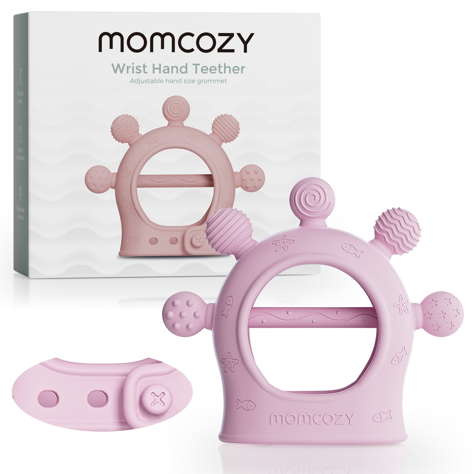 Click here for Momcozy Silicone Baby Teether Diver Pink  Baby Inf... prices